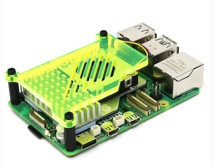 Beschermplaat voor Raspberry Pi Active Cooler | Groen
