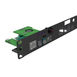 Raspberry Pi 4 Rack Mount 19 Inch 1U Bracket w/ OLED Monitor, Power ...