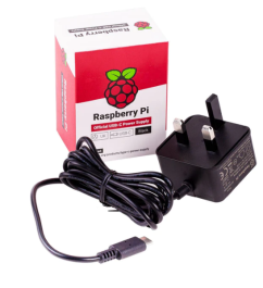 Originele Raspberry Pi USB-C 3A voeding Zwart UK Plug