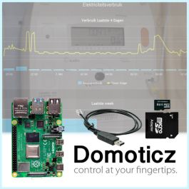 Domoticz Slimme Meter Starter Kit met Raspberry Pi 4 2GB / 4GB / 8GB